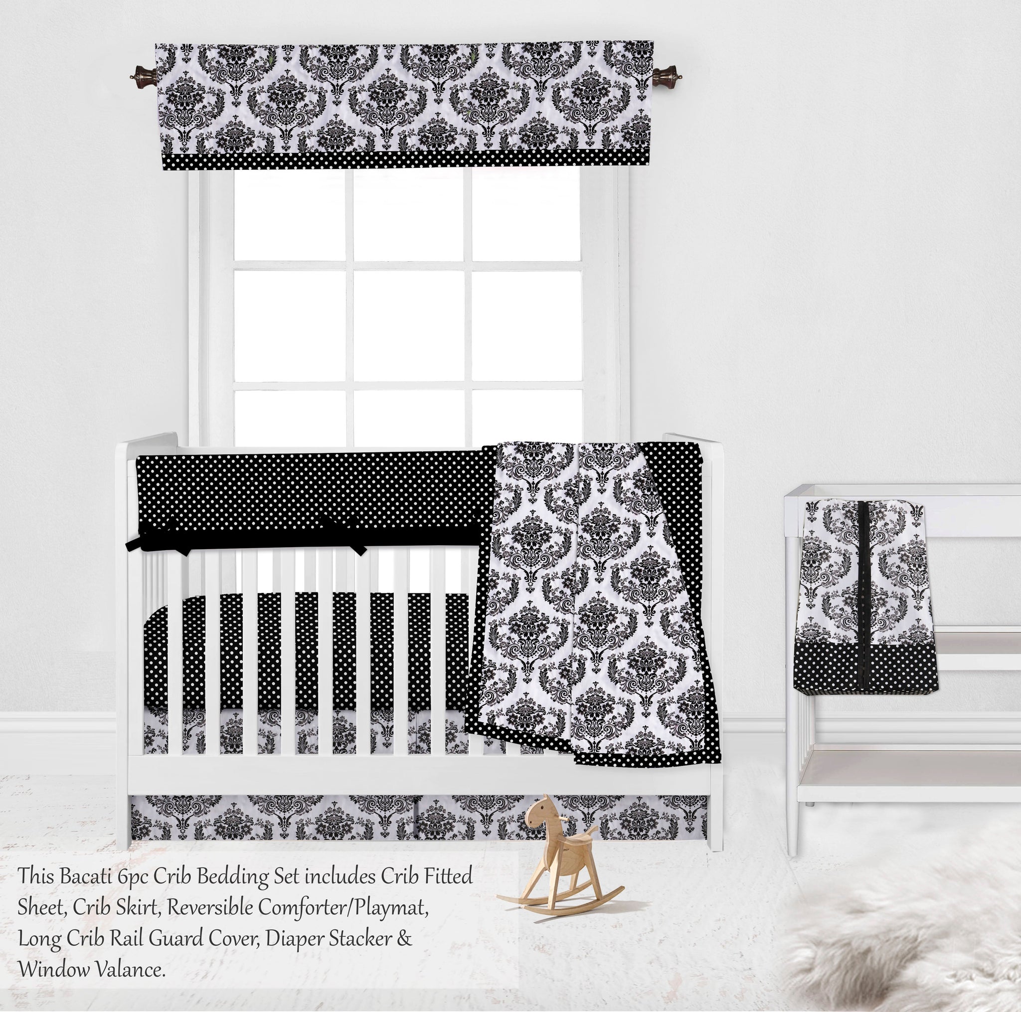 Crib bedding black and white store