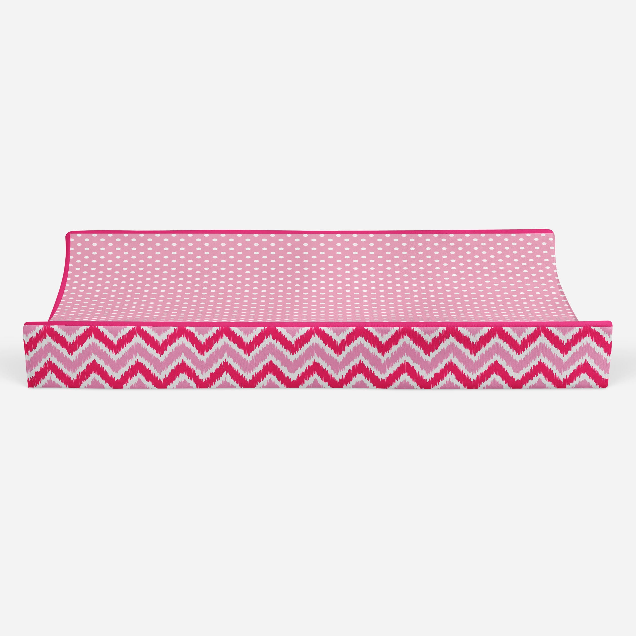 Pink Chevron Paper Border